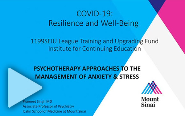 COVID-19: Resilience and Well-being Seminar Module B | 1199SEIU Funds